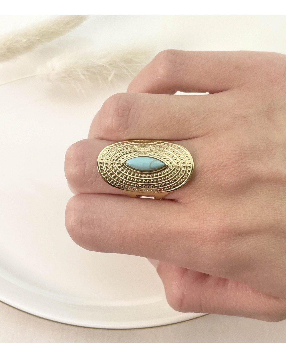 Bague Anna - Acier inoxydable - Paloma Bijoux